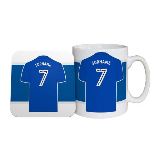 Official Personalised BCFC Personalised Shirt Mug and Coaster Set